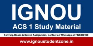 IGNOU BA Public Administration Study Material Free Download