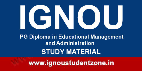 IGNOU PGDEMA Study Material - Ignou Student Zone