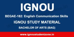 IGNOU BA English Study Material | IGNOU BA English Books